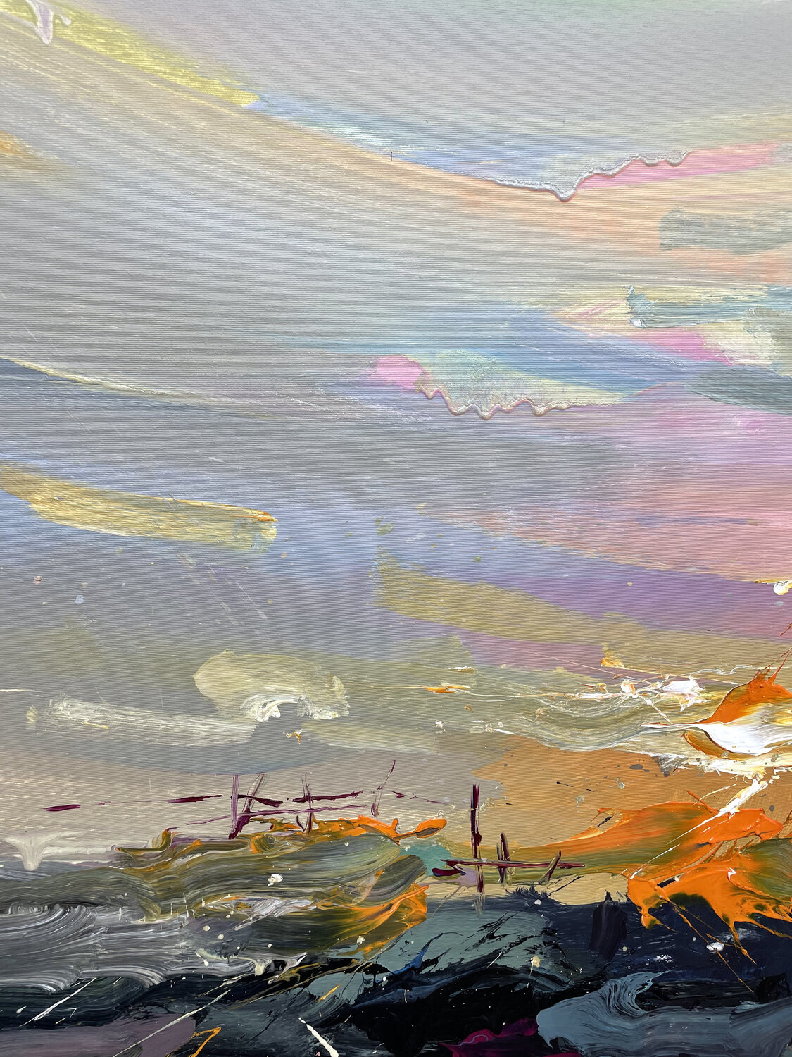 Depth of nature 218 by Nazarii Medvid (2022) : Painting Acrylic on ...