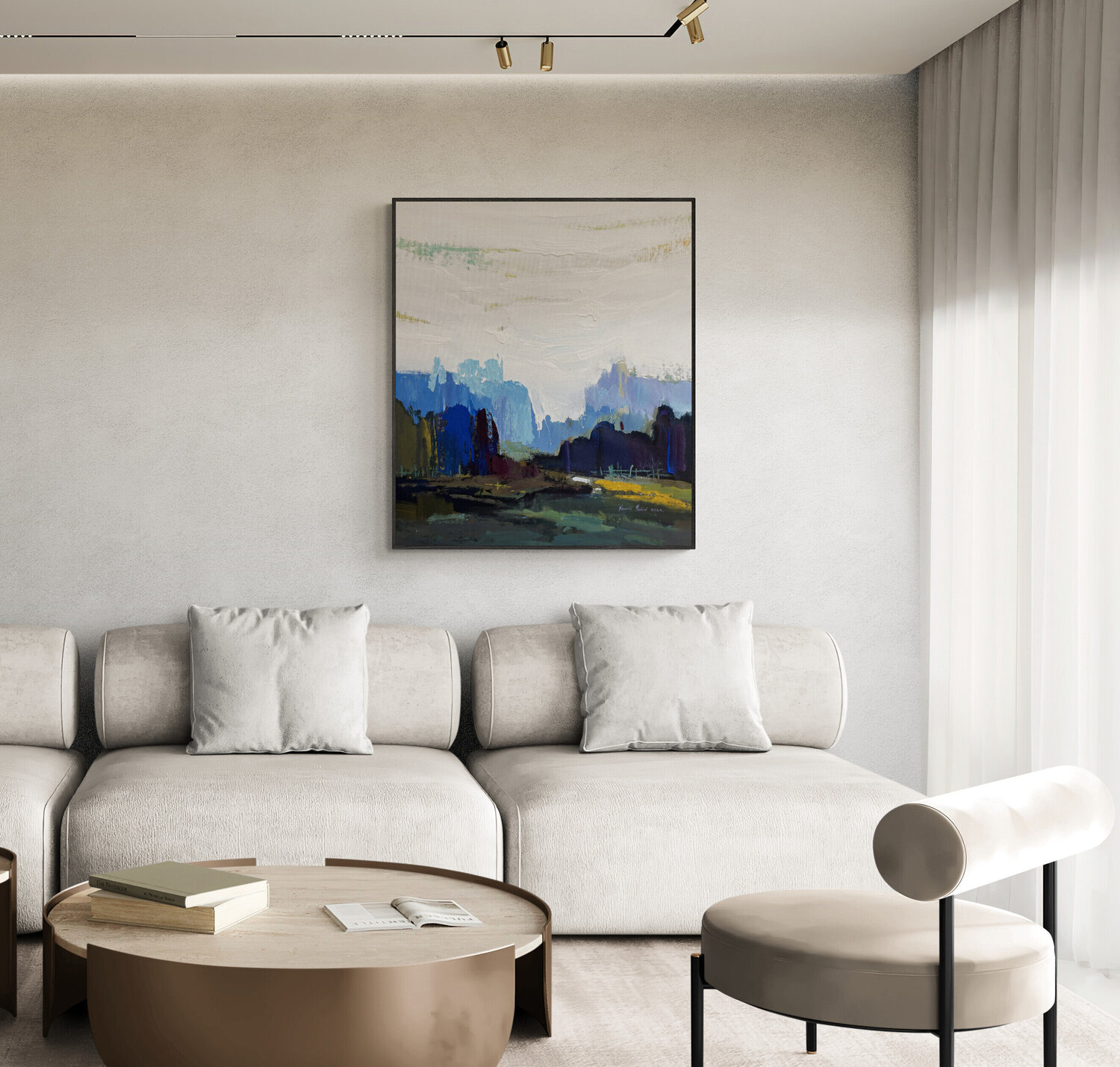 Depth of nature 241 by Nazarii Medvid (2022) : Painting Acrylic on ...