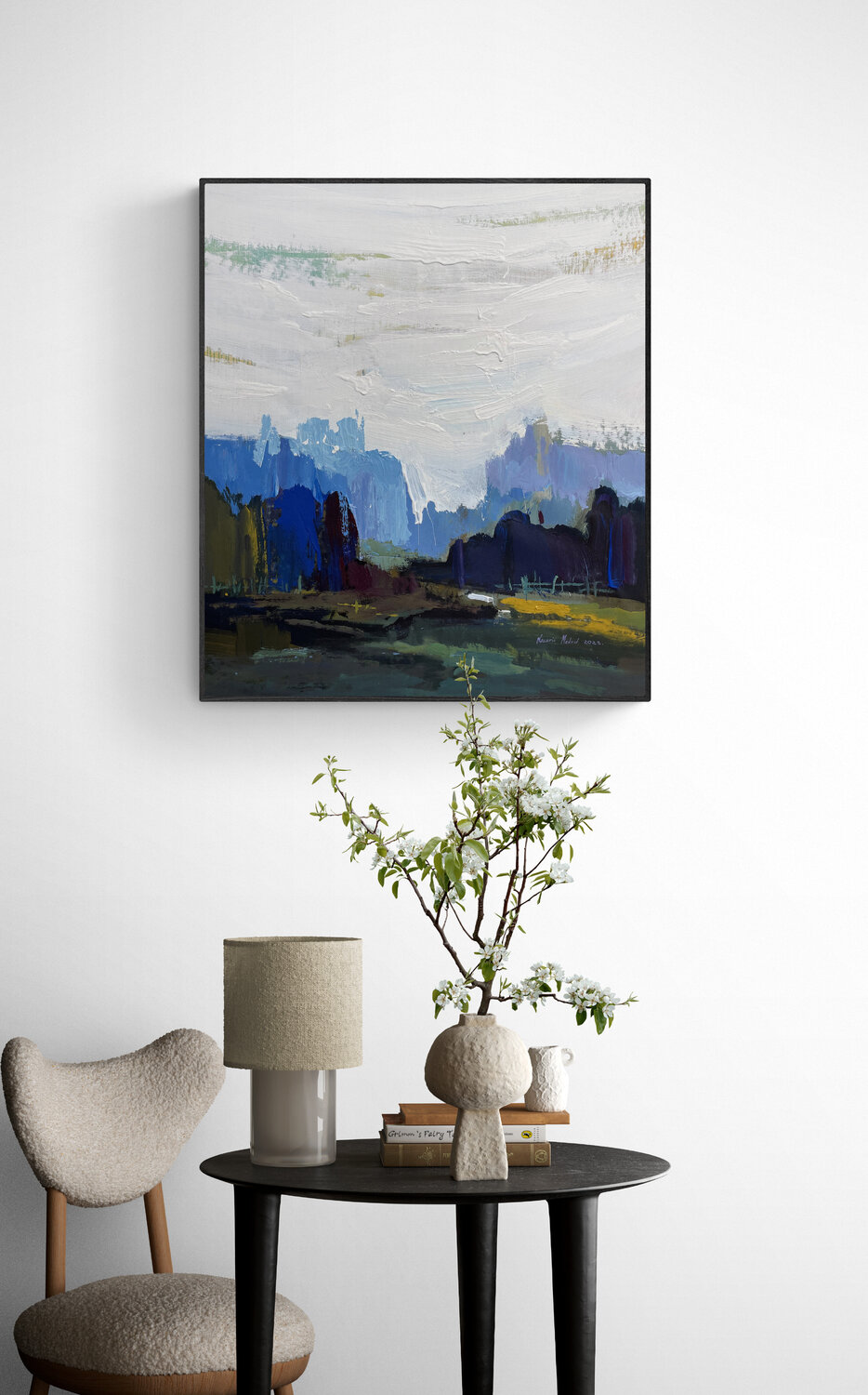 Depth of nature 241 by Nazarii Medvid (2022) : Painting Acrylic on ...