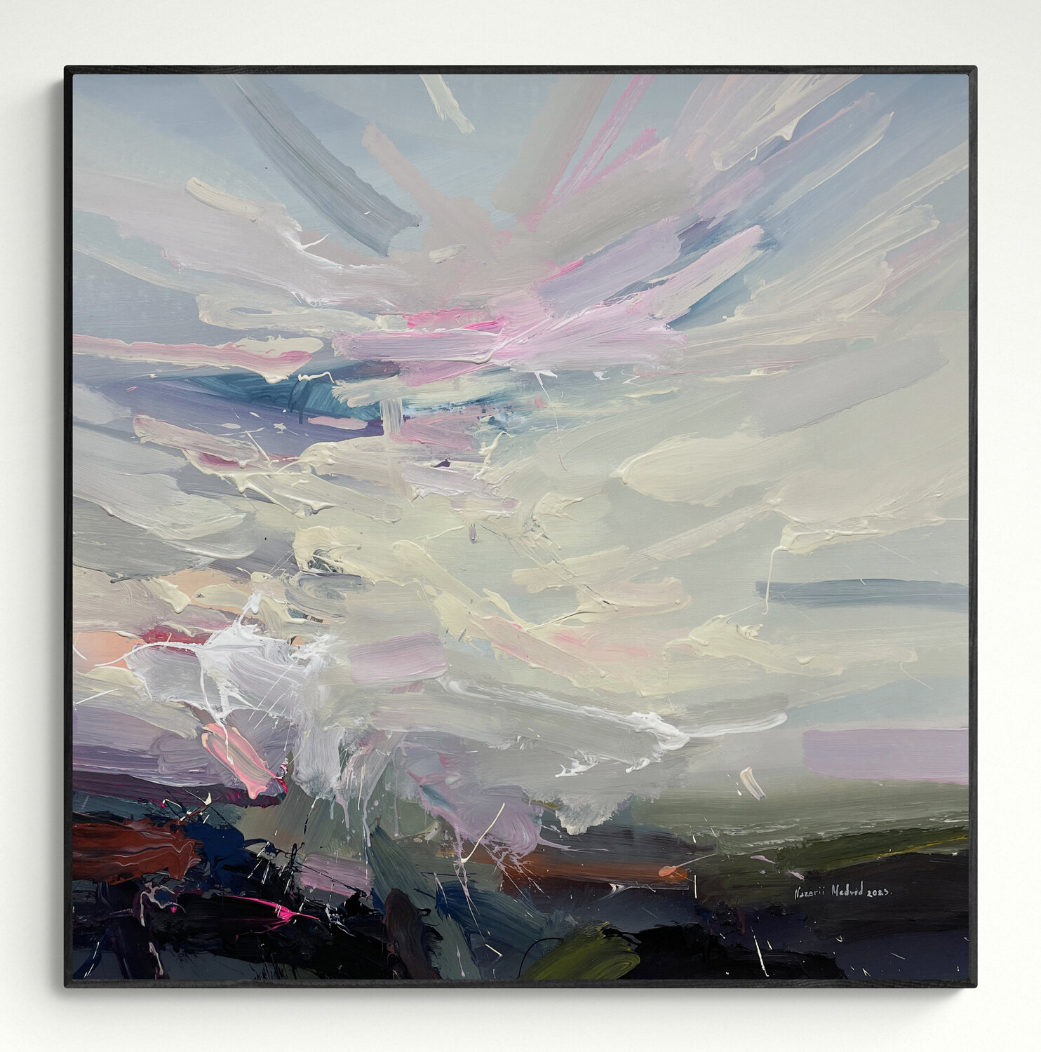 Depth of nature 276 by Nazarii Medvid (2023) : Painting Acrylic on ...