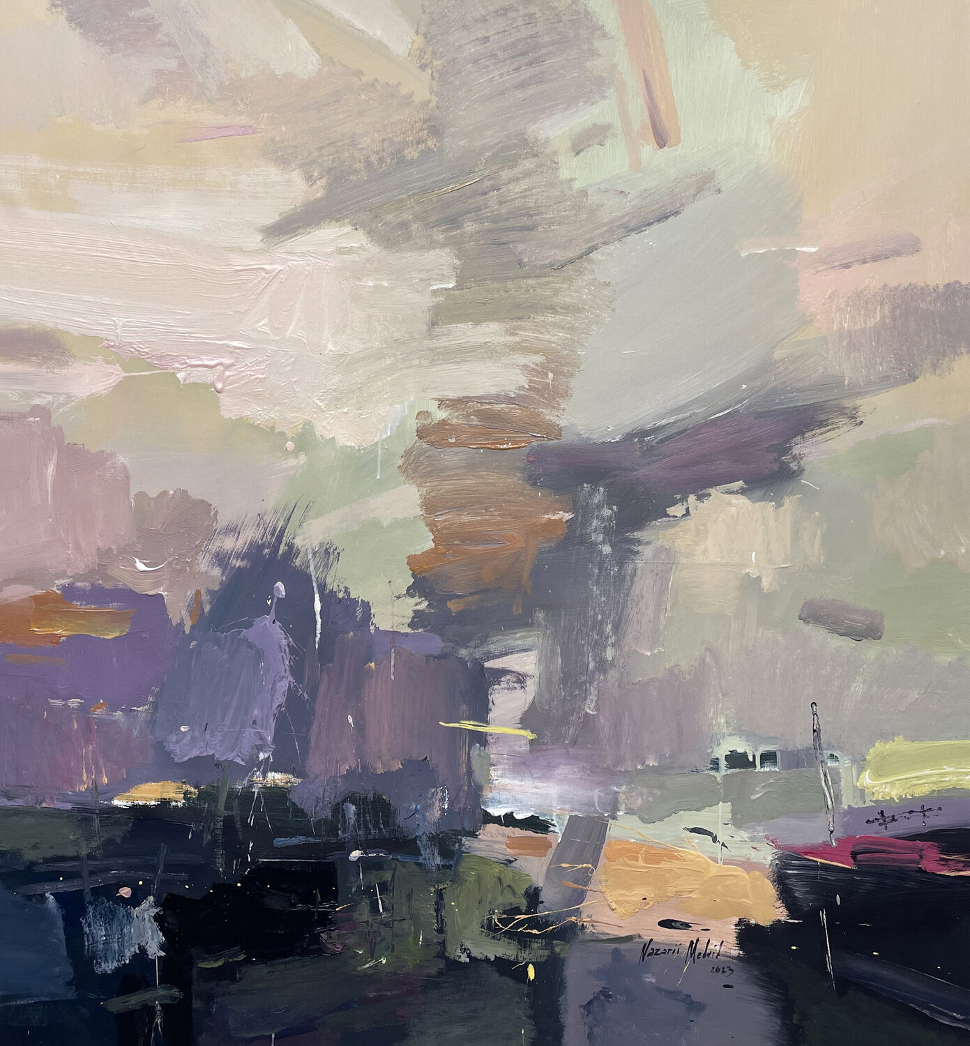 Depth of nature 339 by Nazarii Medvid (2023) : Painting Acrylic on Canvas - Singulart