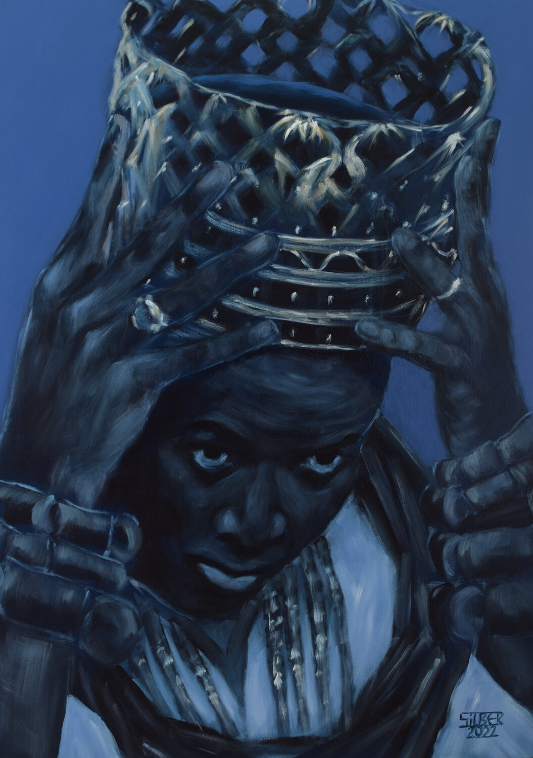 Self-Crowning 3 by Prof. Gerhard Silber (2022) : Painting Acrylic on ...