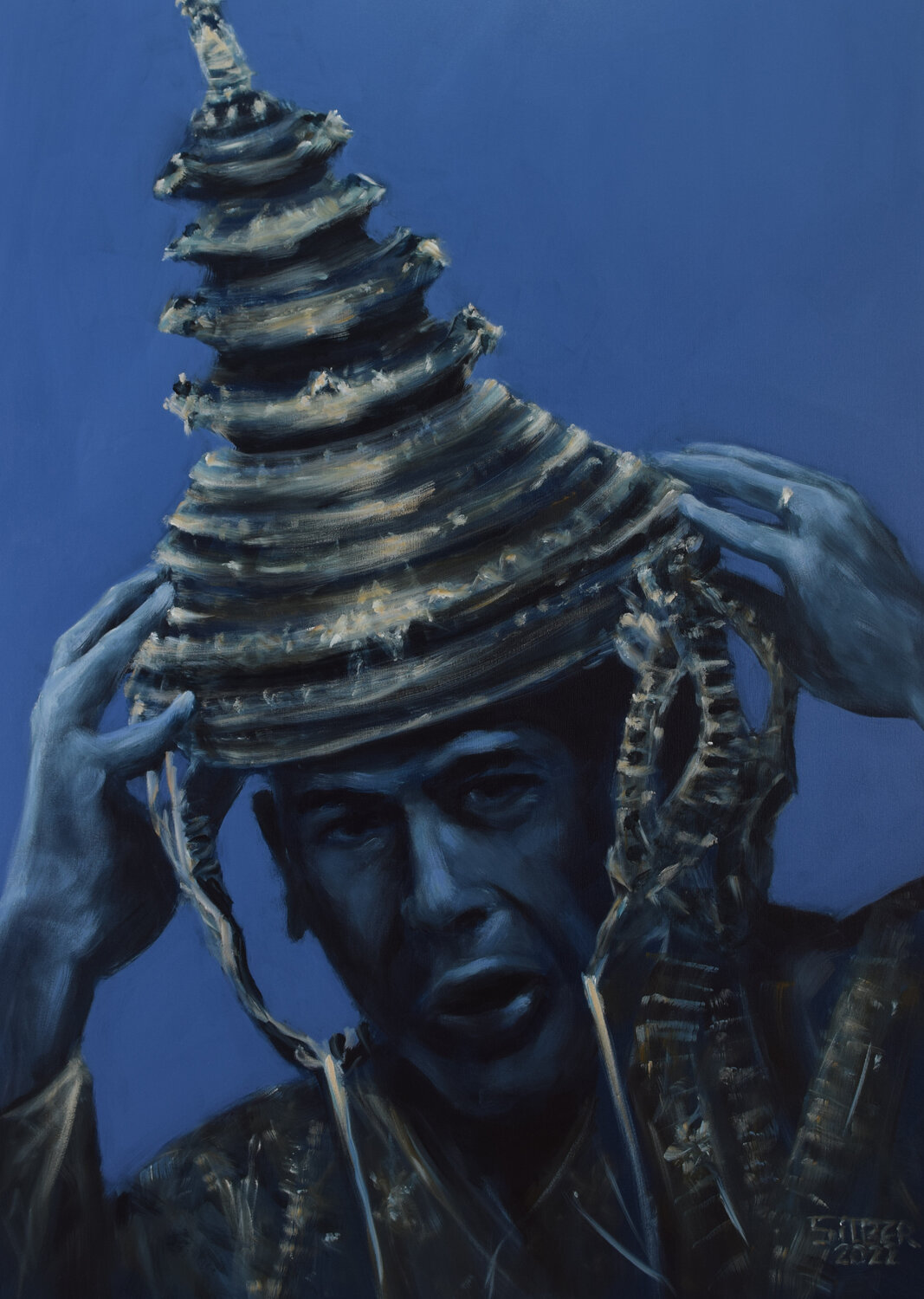 Self-Crowning 4 by Prof. Gerhard Silber (2022) : Painting Acrylic on ...