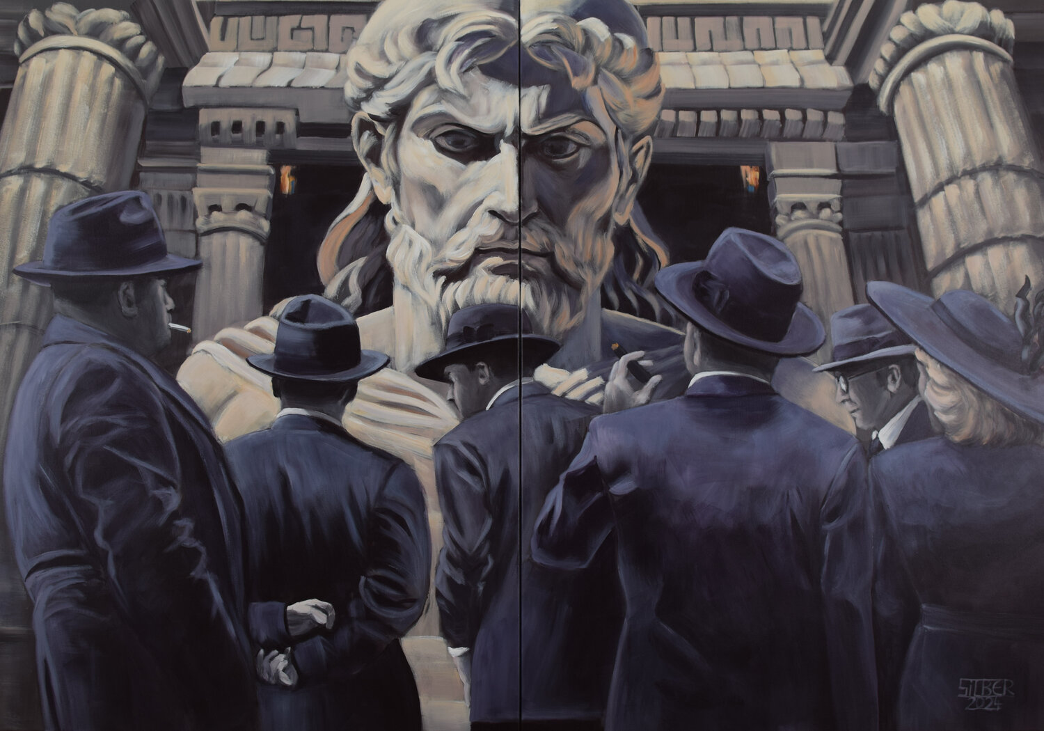 Deus ex machina I by Prof. Gerhard Silber (2024) : Painting Acrylic on ...