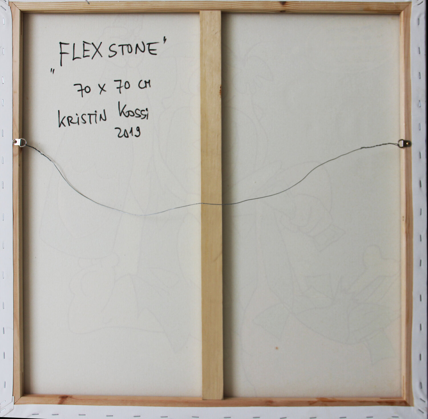 Flintstone Flex by Kristin Kossi (2020) : Painting Acrylic, Lacquer on Canvas - Singulart