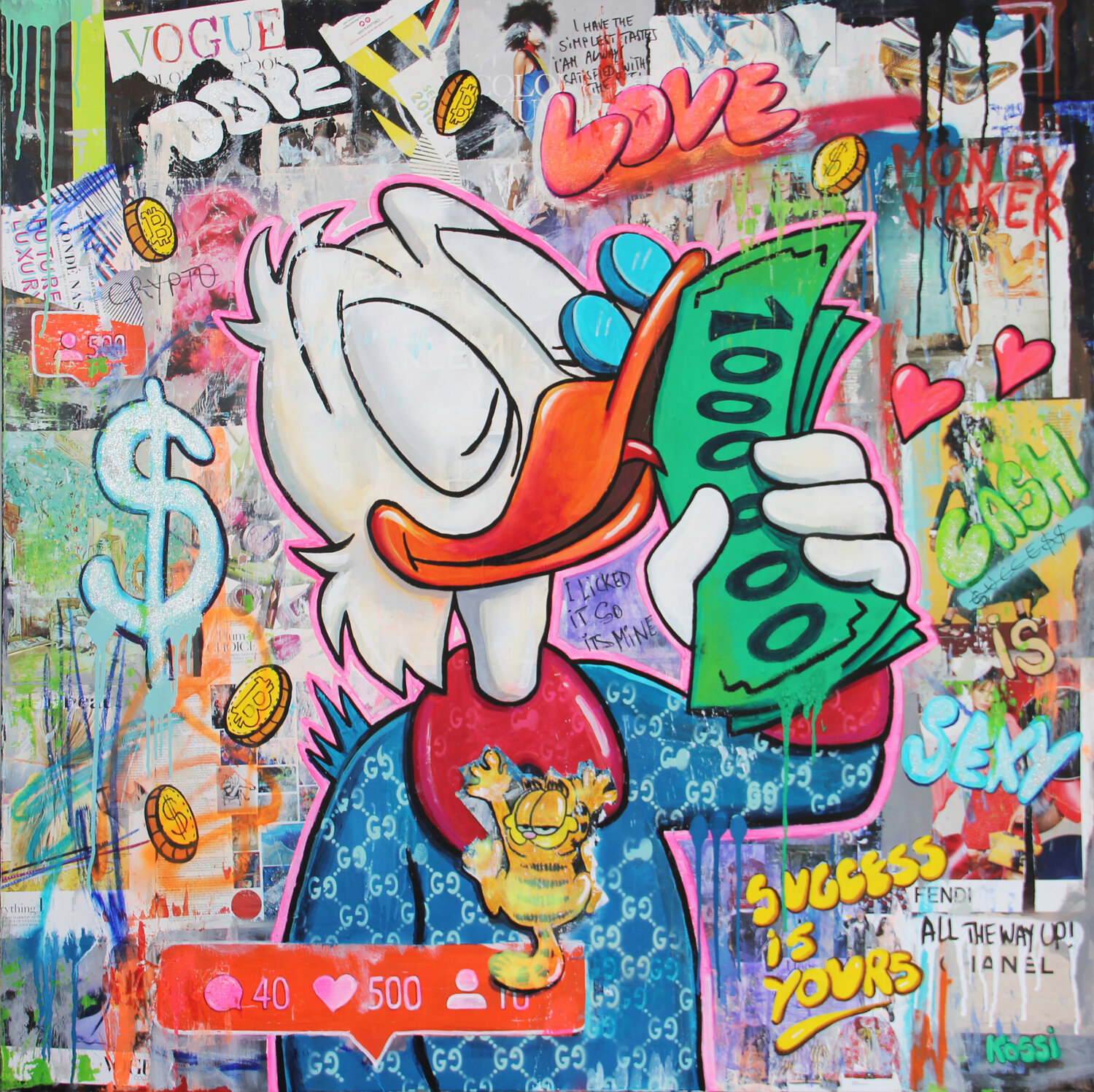 Delicious Money de Kristin Kossi (2022): Pintura Acrílico, Pintura en ...