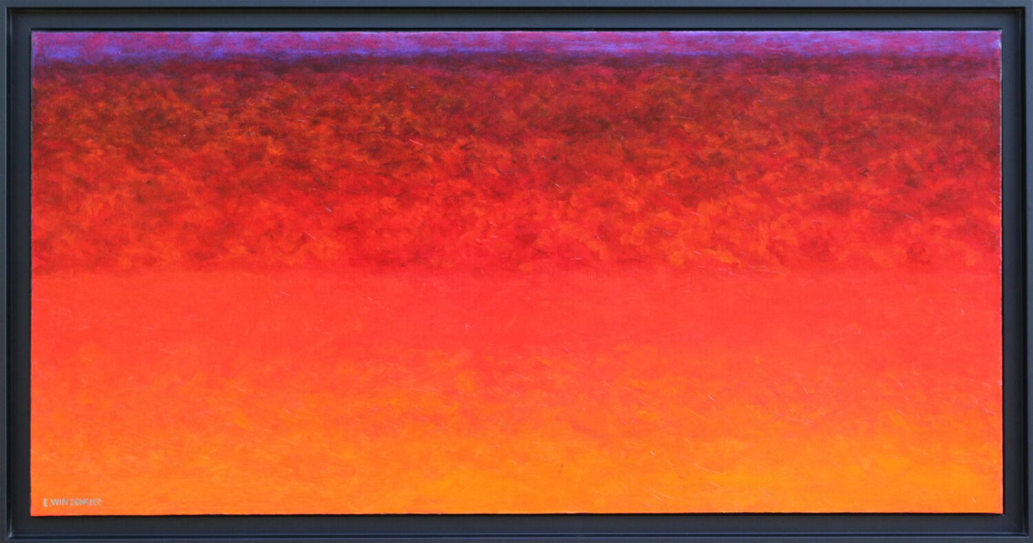 Coquelicots devant la forêt by Eric Winzenried (2008) : Painting Oil on ...