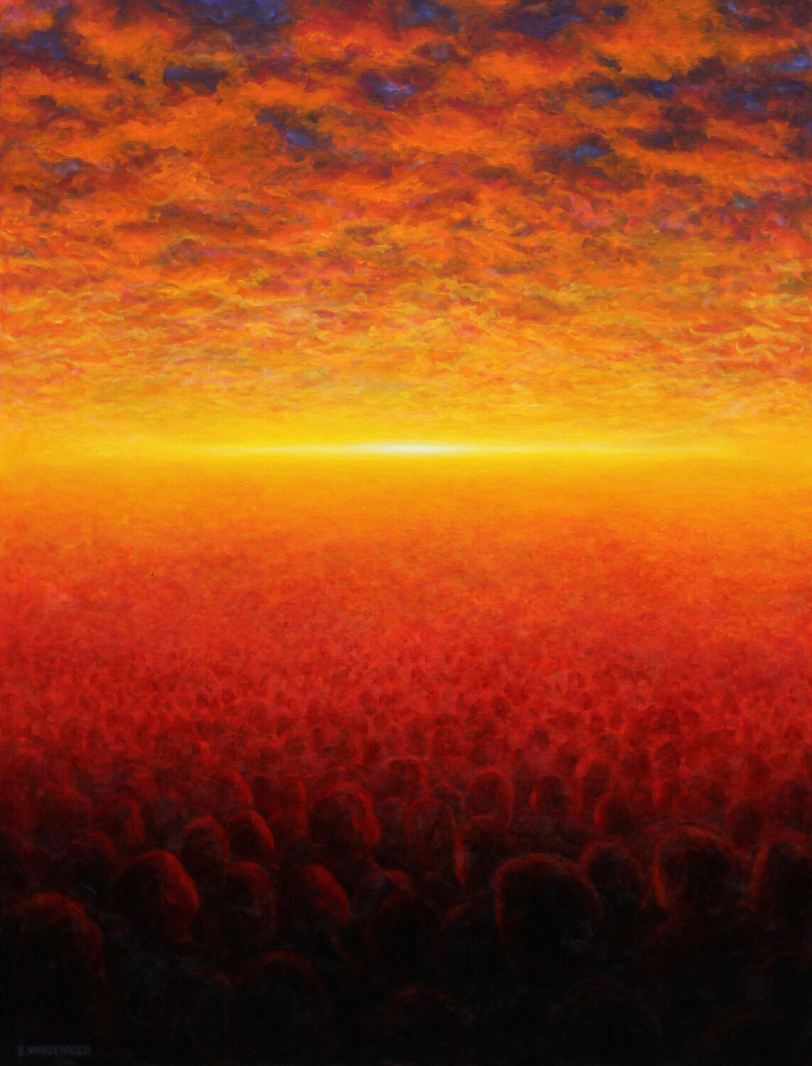 The dawn of a new age by Eric Winzenried (2015) : Painting Oil on ...
