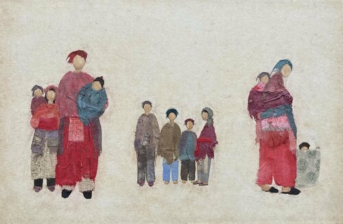 Burma 1 by Lamiel (2015) : Other Media Collage on Canvas - Singulart