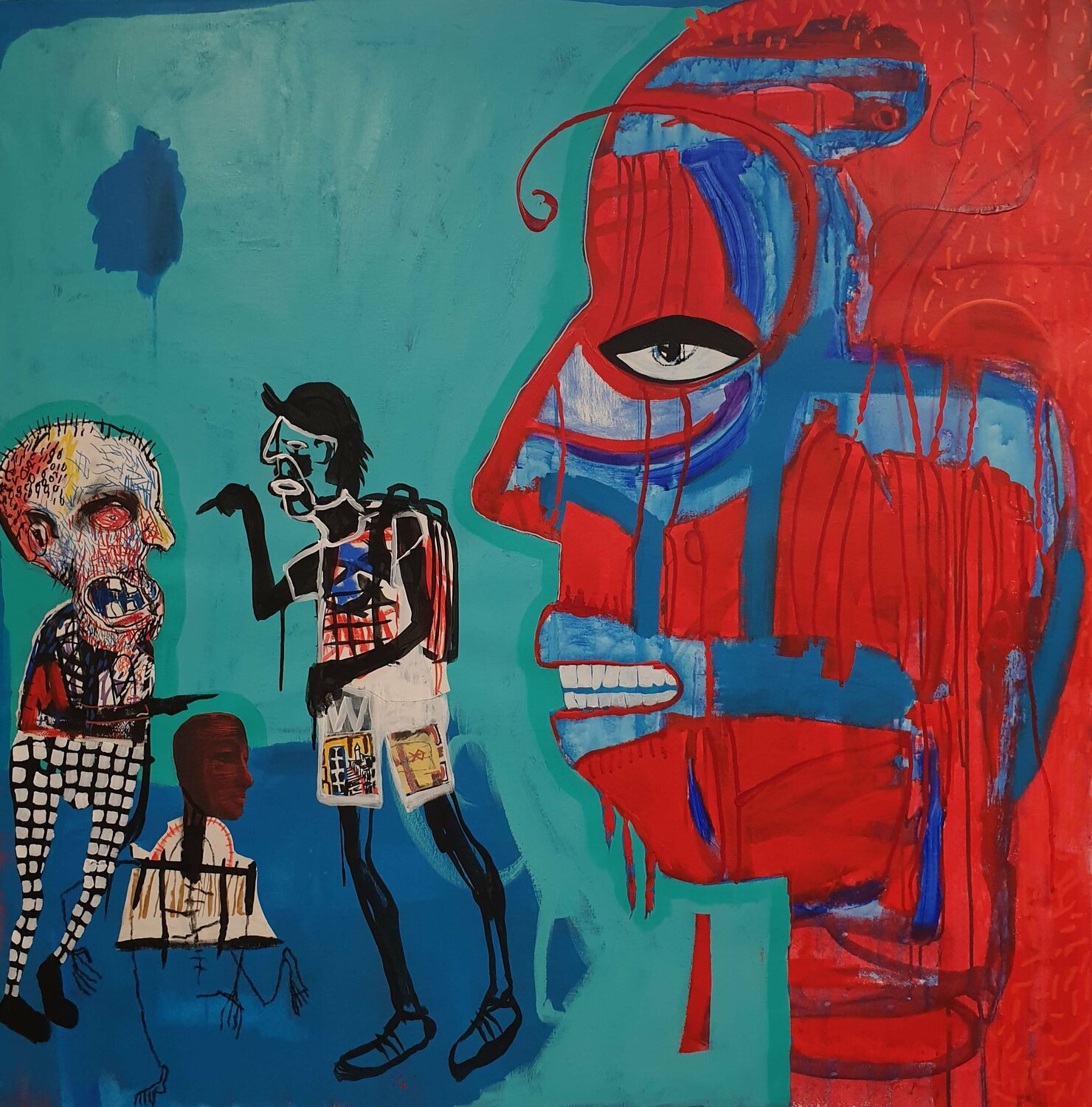 "Bully" by Marc Rayner (2022) : Painting Acrylic, Collage on Canvas ...