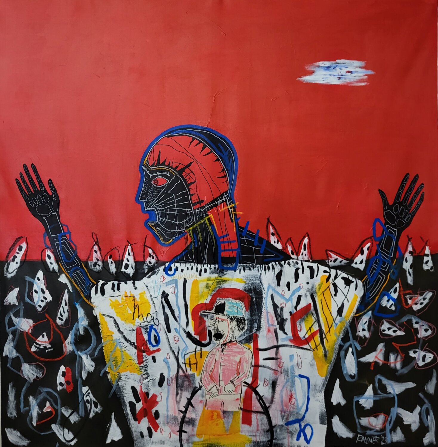 "Distress #6" by Marc Rayner (2023) : Painting Acrylic, Collage on ...