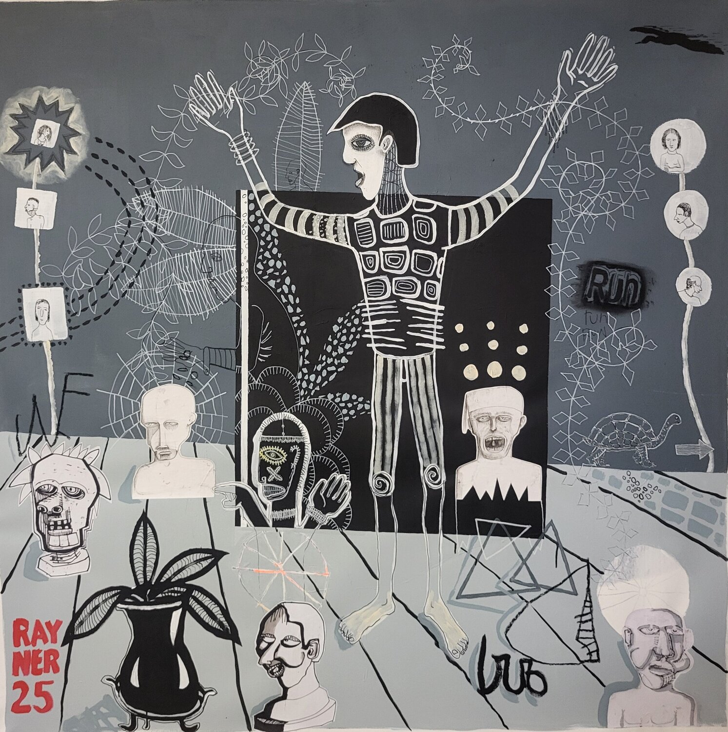 The dream de Marc Rayner (2024): Pintura Acrílico, Collage en Lienzo ...