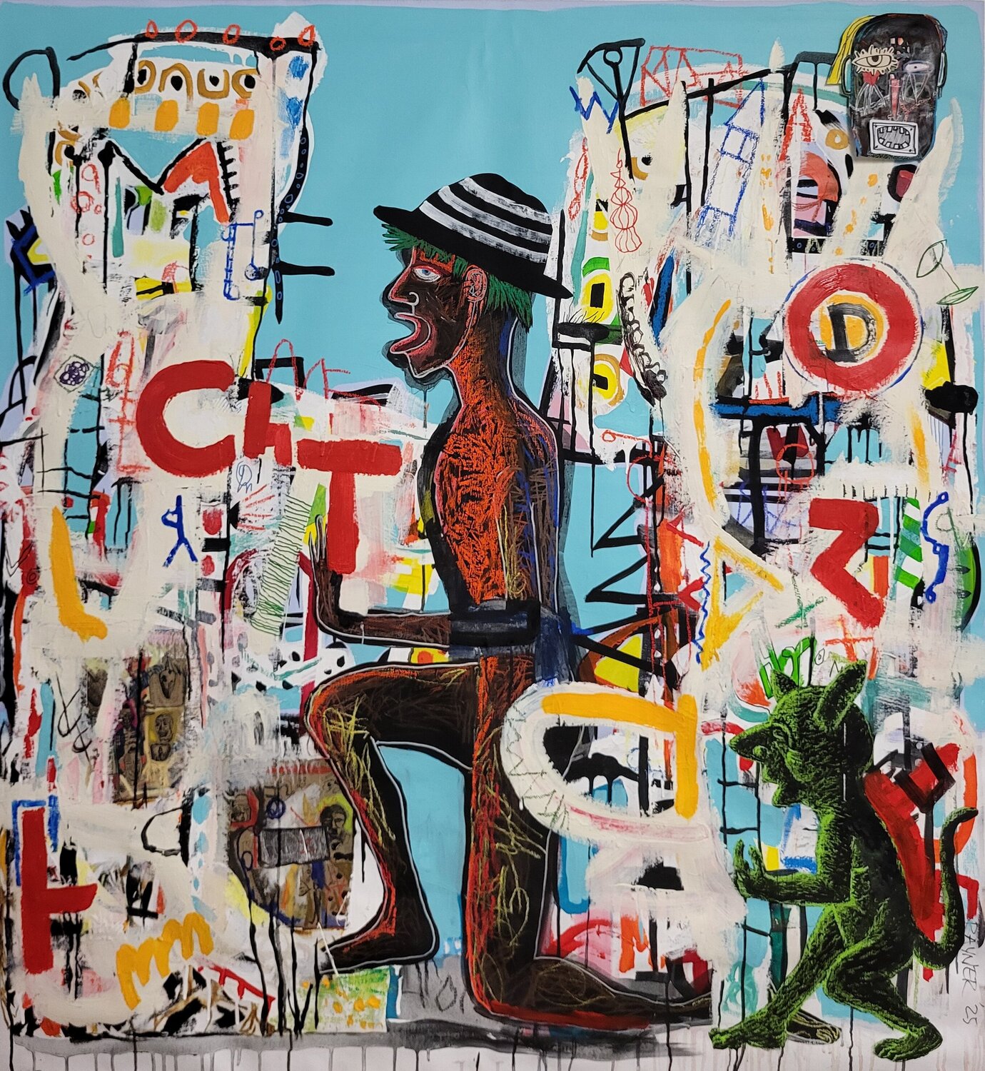 Fragile plastic by Marc Rayner (2025) : Painting Acrylic, Collage on ...