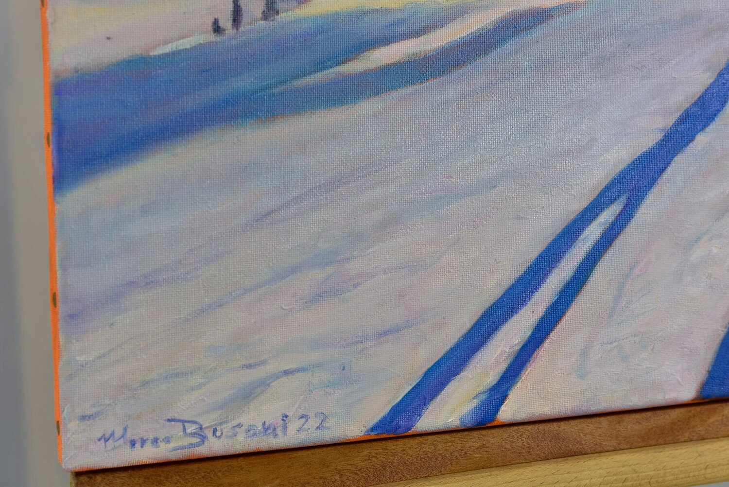 Blue shadows by Marco Busoni (2022) : Painting Oil on Canvas - Singulart