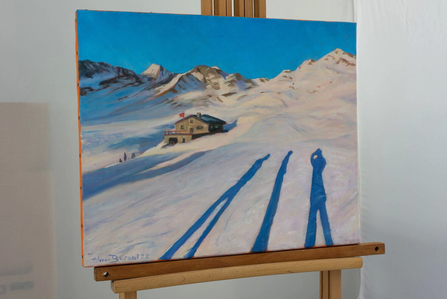 Blue shadows by Marco Busoni (2022) : Painting Oil on Canvas - Singulart