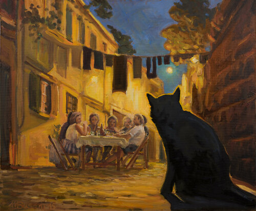 Beyond the wall by Marco Busoni (2009) : Painting Oil on Canvas - SINGULART