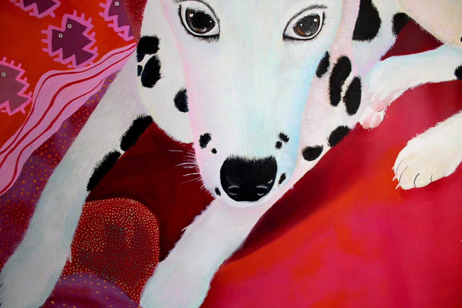 Skin of humanity von Sofia Battisti (2022): Malerei Öl auf Leinwand ...