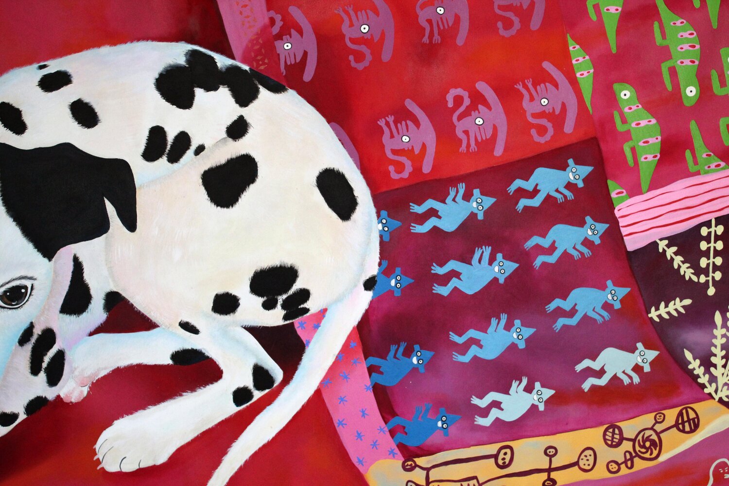 Skin of humanity von Sofia Battisti (2022): Malerei Öl auf Leinwand ...