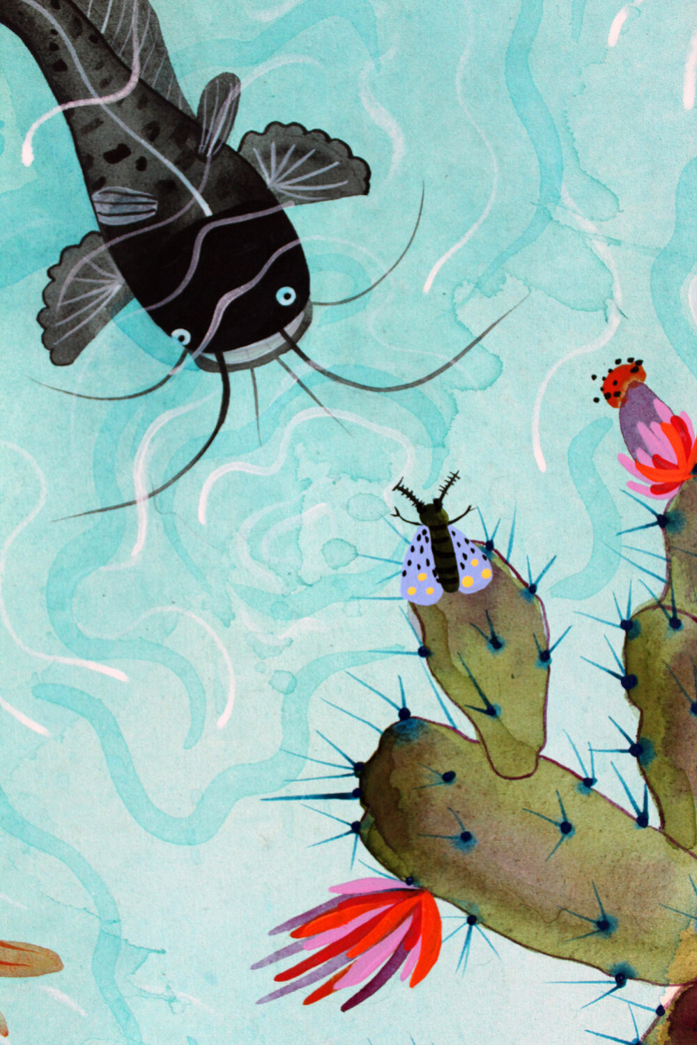 Catfish Mom by Sofia Battisti (2022) : Painting Acrylic, Oil on Canvas ...