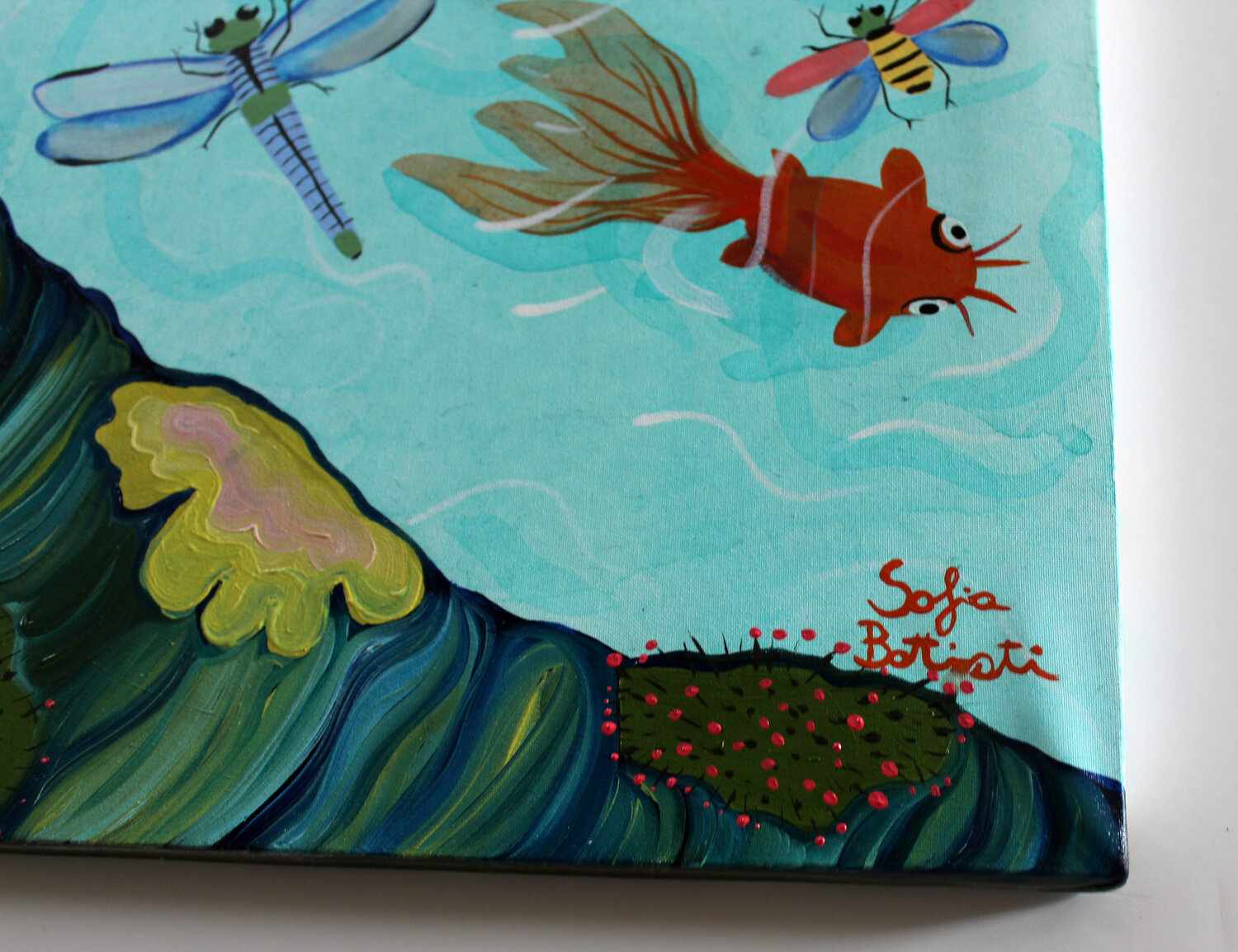 Catfish Mom by Sofia Battisti (2022) : Painting Acrylic, Oil on Canvas ...