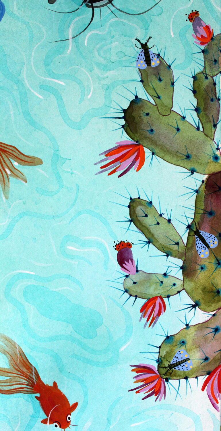 Catfish Mom by Sofia Battisti (2022) : Painting Acrylic, Oil on Canvas ...