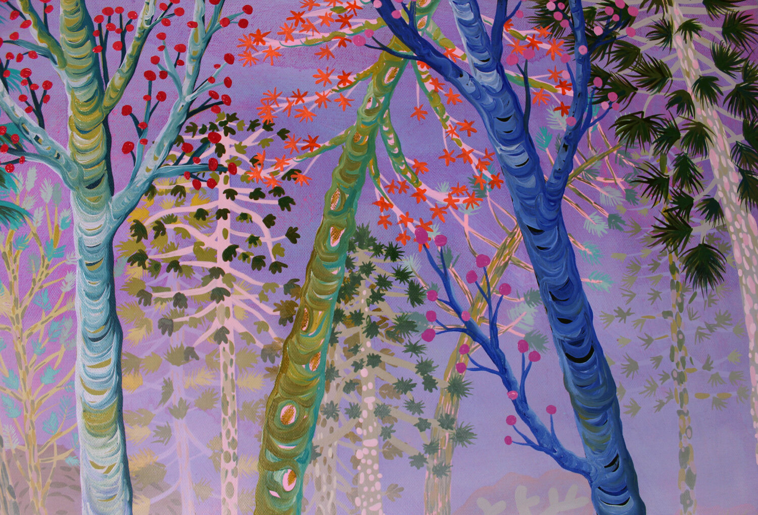 Lonely woman with bag von Sofia Battisti (2022): Malerei Acryl, Öl auf Leinwand - SINGULART