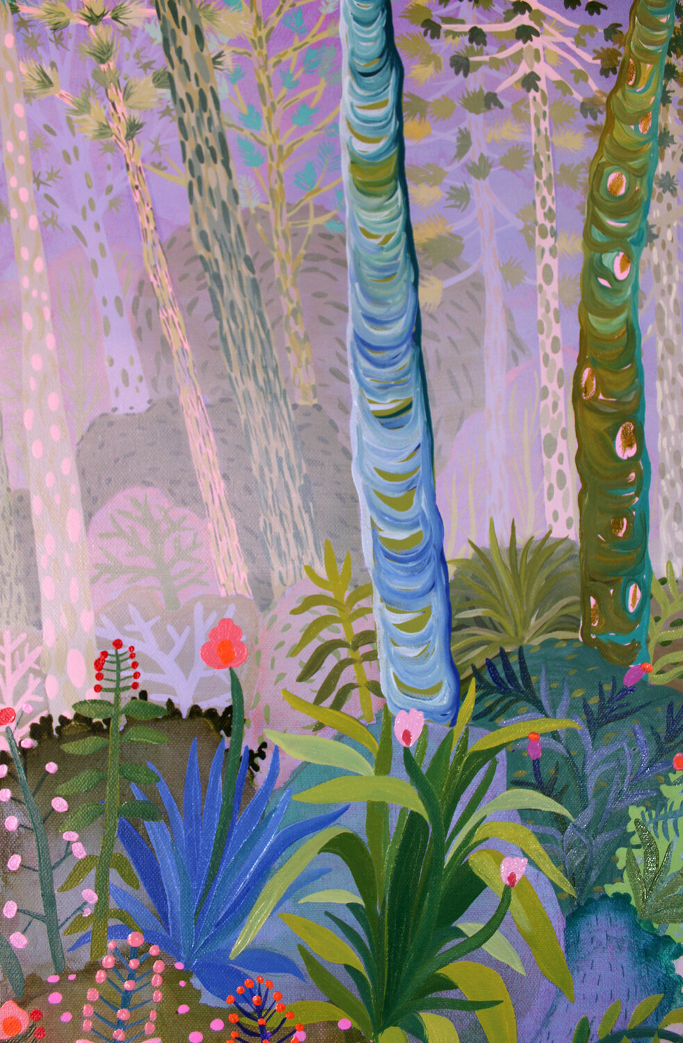 Lonely woman with bag von Sofia Battisti (2022): Malerei Acryl, Öl auf Leinwand - SINGULART