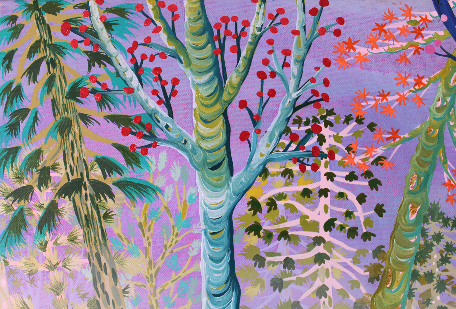 Lonely woman with bag von Sofia Battisti (2022): Malerei Acryl, Öl auf Leinwand - SINGULART