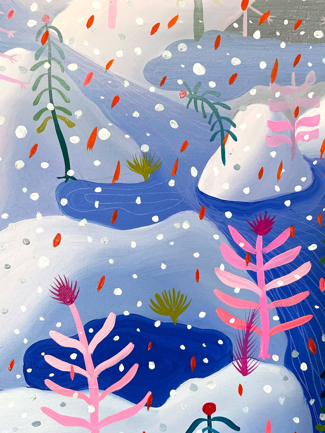 Energy shards von Sofia Battisti (2023): Malerei Acryl, Öl auf Leinwand ...