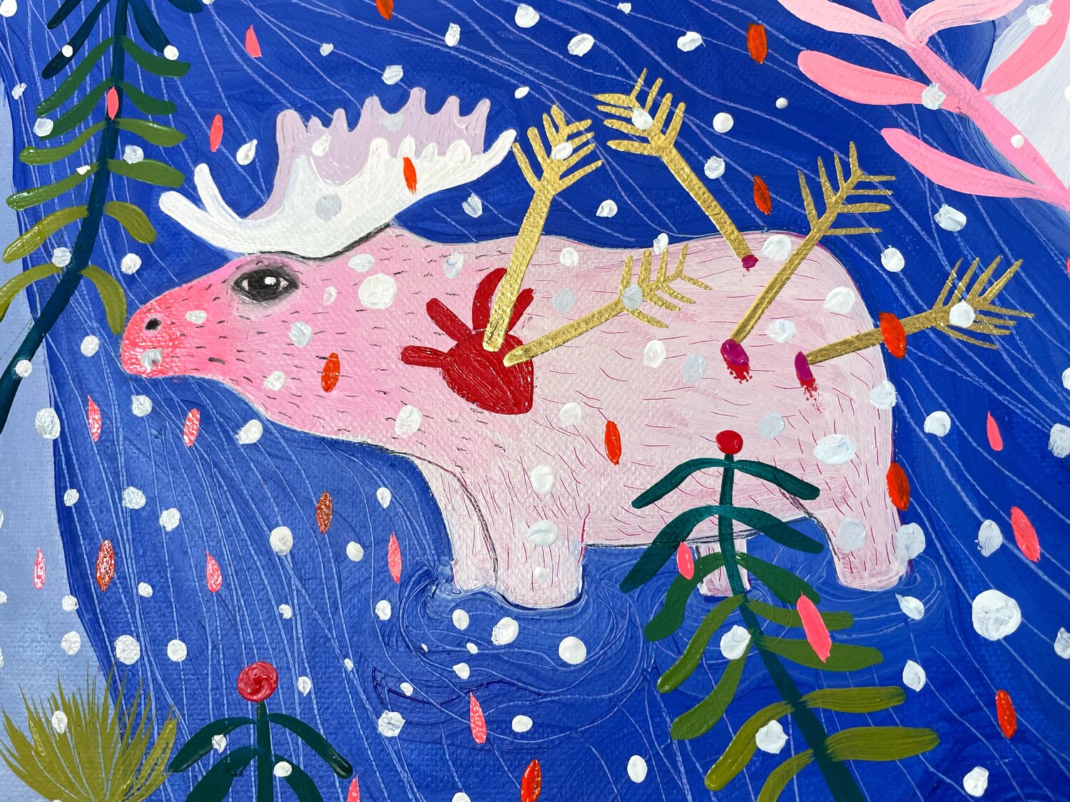 Energy shards von Sofia Battisti (2023): Malerei Acryl, Öl auf Leinwand ...