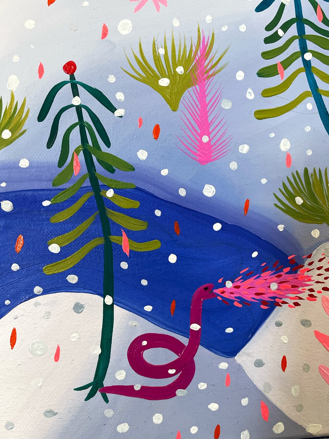 Energy shards von Sofia Battisti (2023): Malerei Acryl, Öl auf Leinwand - Singulart