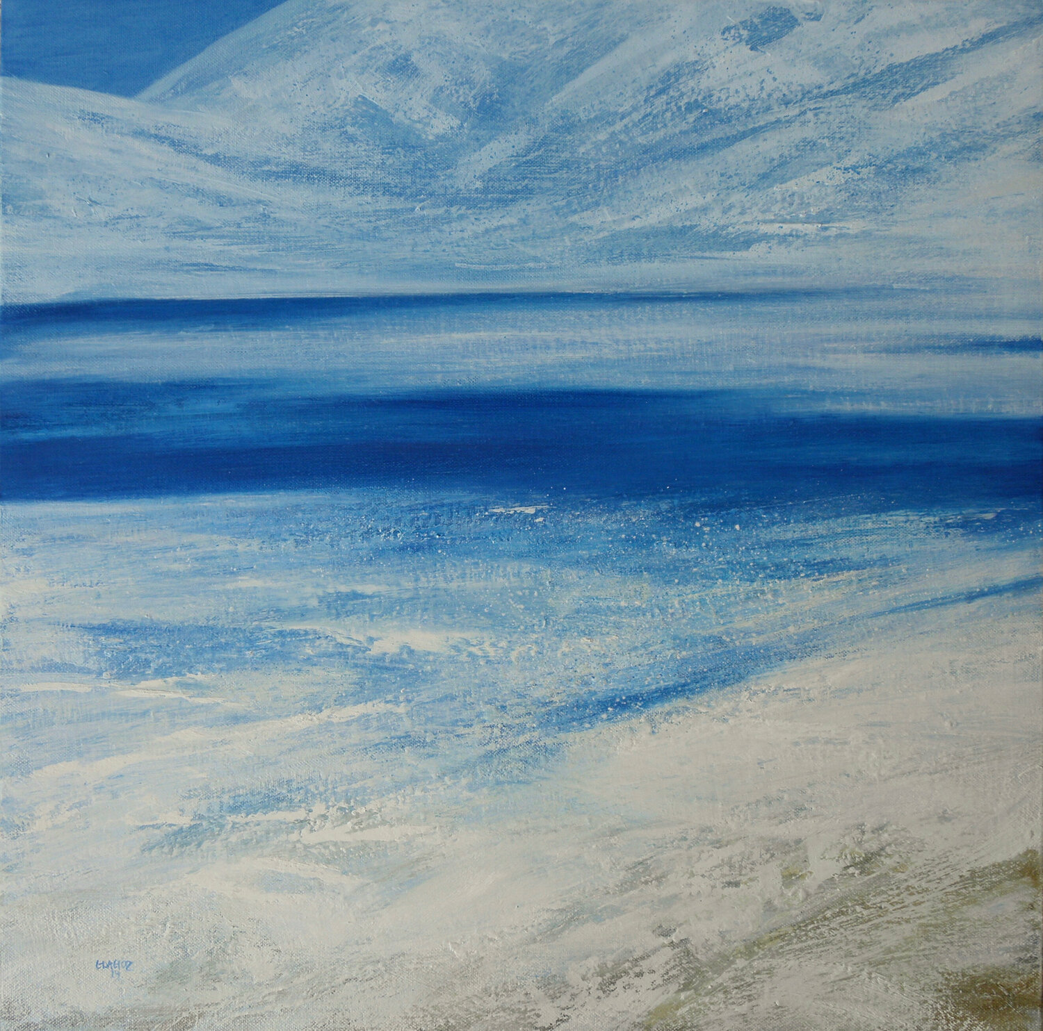 Lago ghiacciato by Graziella Da Gioz (2019) : Painting Oil on Canvas ...