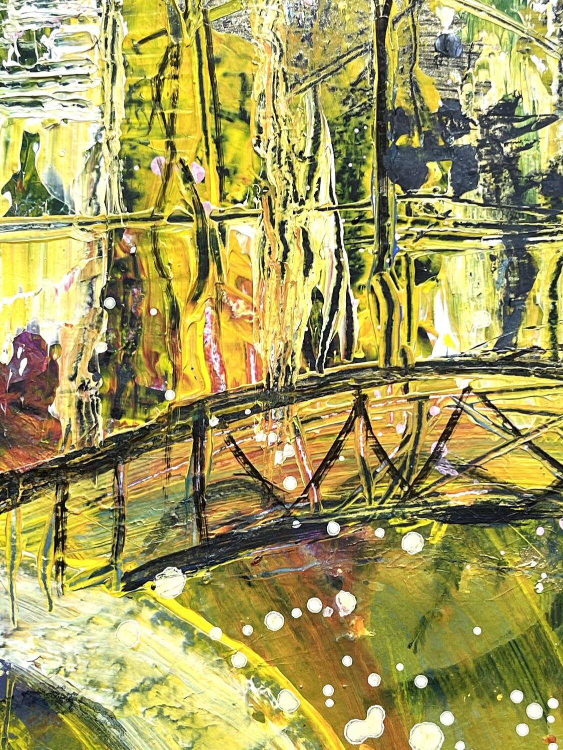 Geheimnissvolle Brücke von Irina Karimova (2020): Malerei Acryl ...