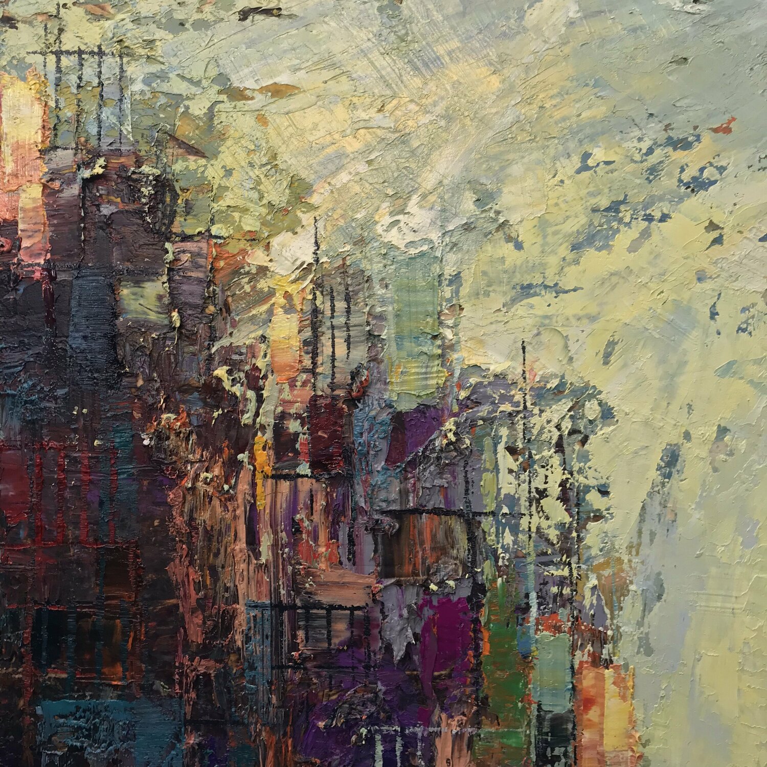 Spring Rain by Quan Le (2022) : Painting Oil on Wood - SINGULART