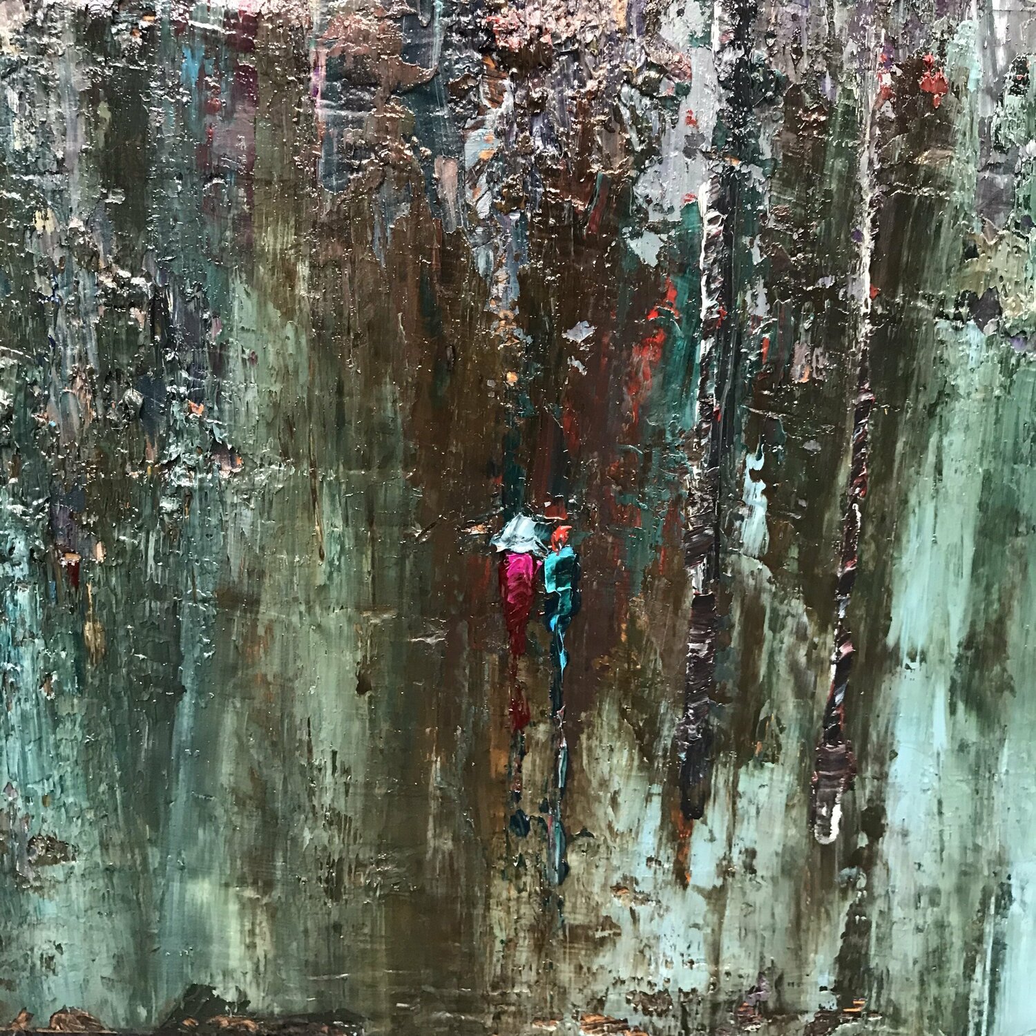 Spring Rain by Quan Le (2022) : Painting Oil on Wood - SINGULART