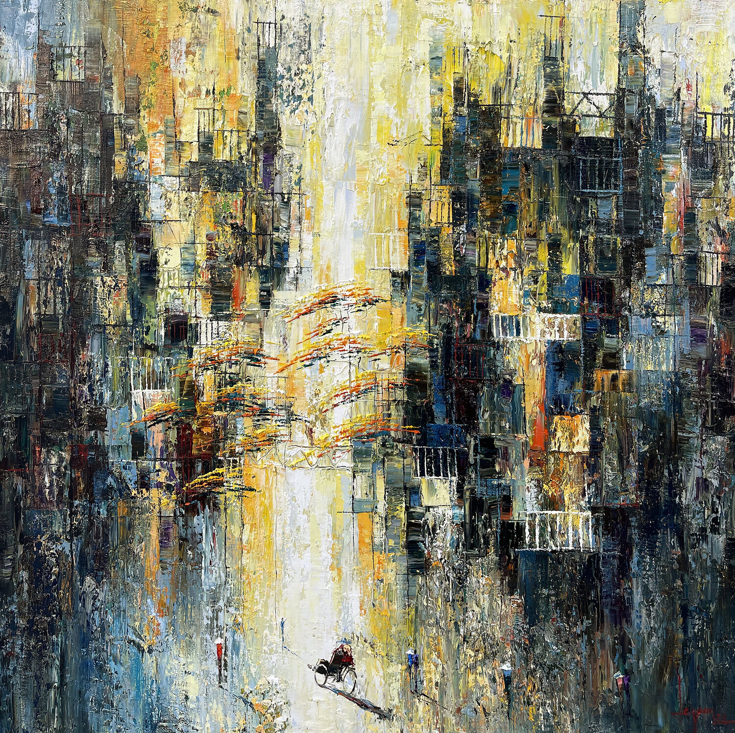 Light sunny afternoon by Quan Le (2023) : Painting Oil on Canvas ...