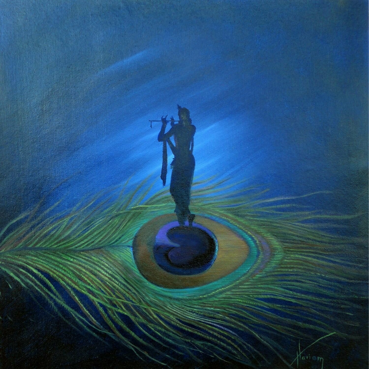 Bansuri With Mor Pankh