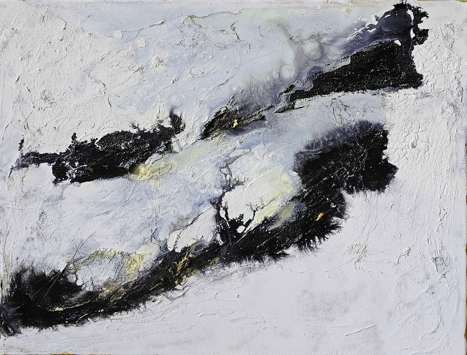 Crevasse by Fabienne Ribeyrolles (2022) : Painting Acrylic on Linen ...