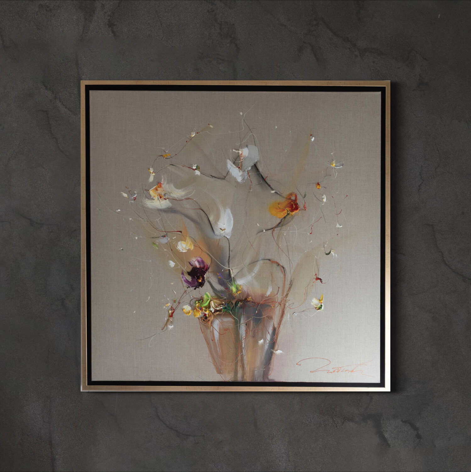 The soul of a flower door Georgi Petrov (2025) : Schilderij Olie op ...
