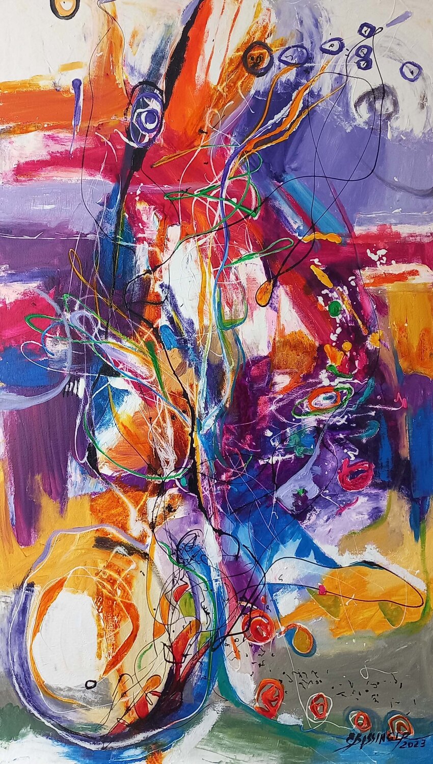 Calator prin vise, original art Bissinger by Elena Bissinger (2023 ...