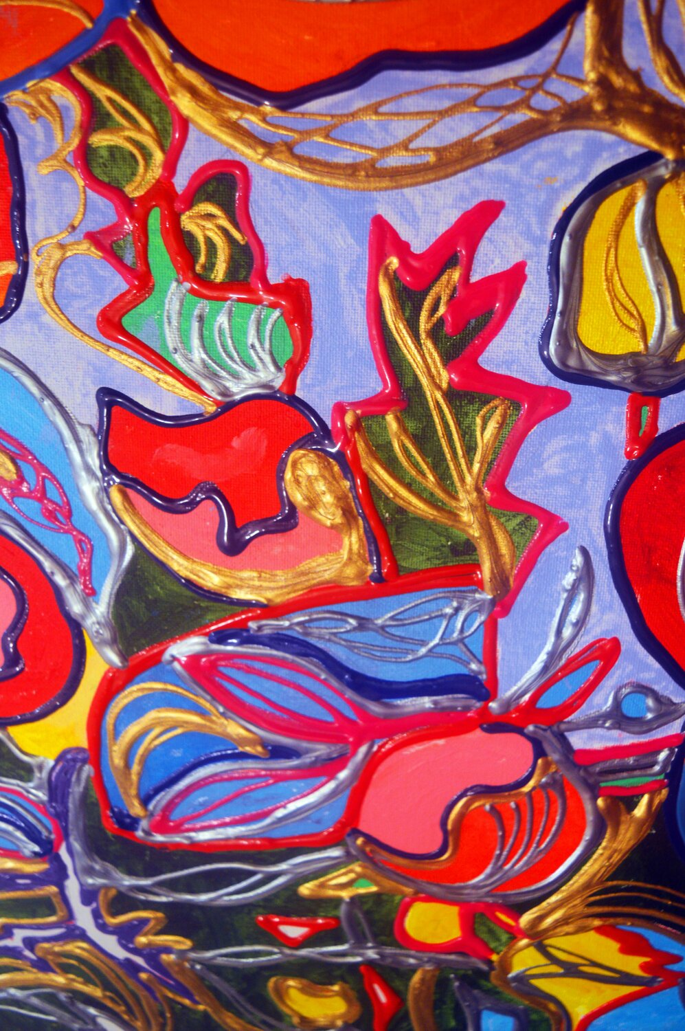 Bouquet Waves by Lisa Mee (2021) : Painting Acrylic, Gilding on Canvas ...