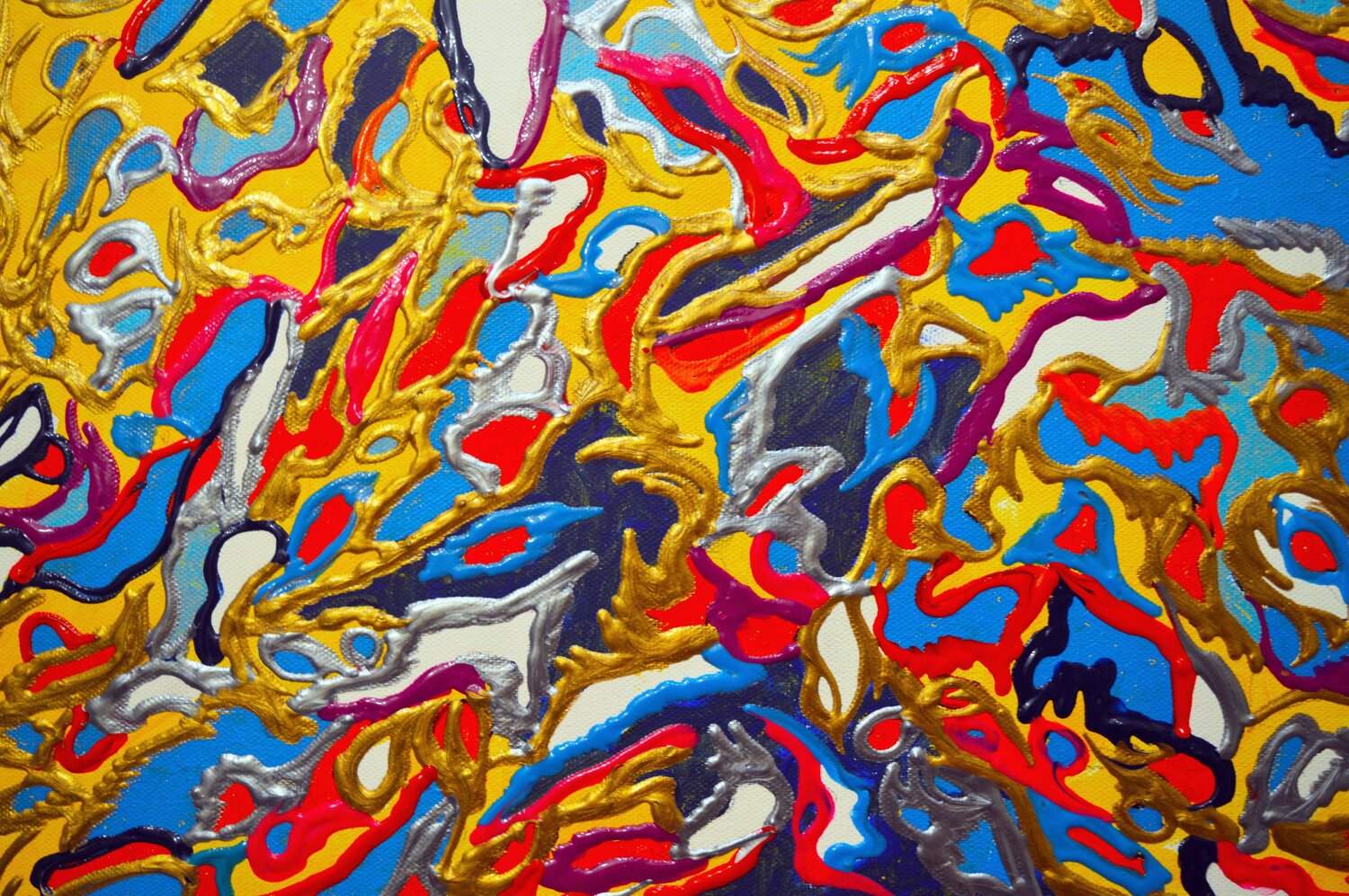REEF RHYTHM 1 by Lisa Mee (2022) : Painting Acrylic, Gilding on Canvas ...