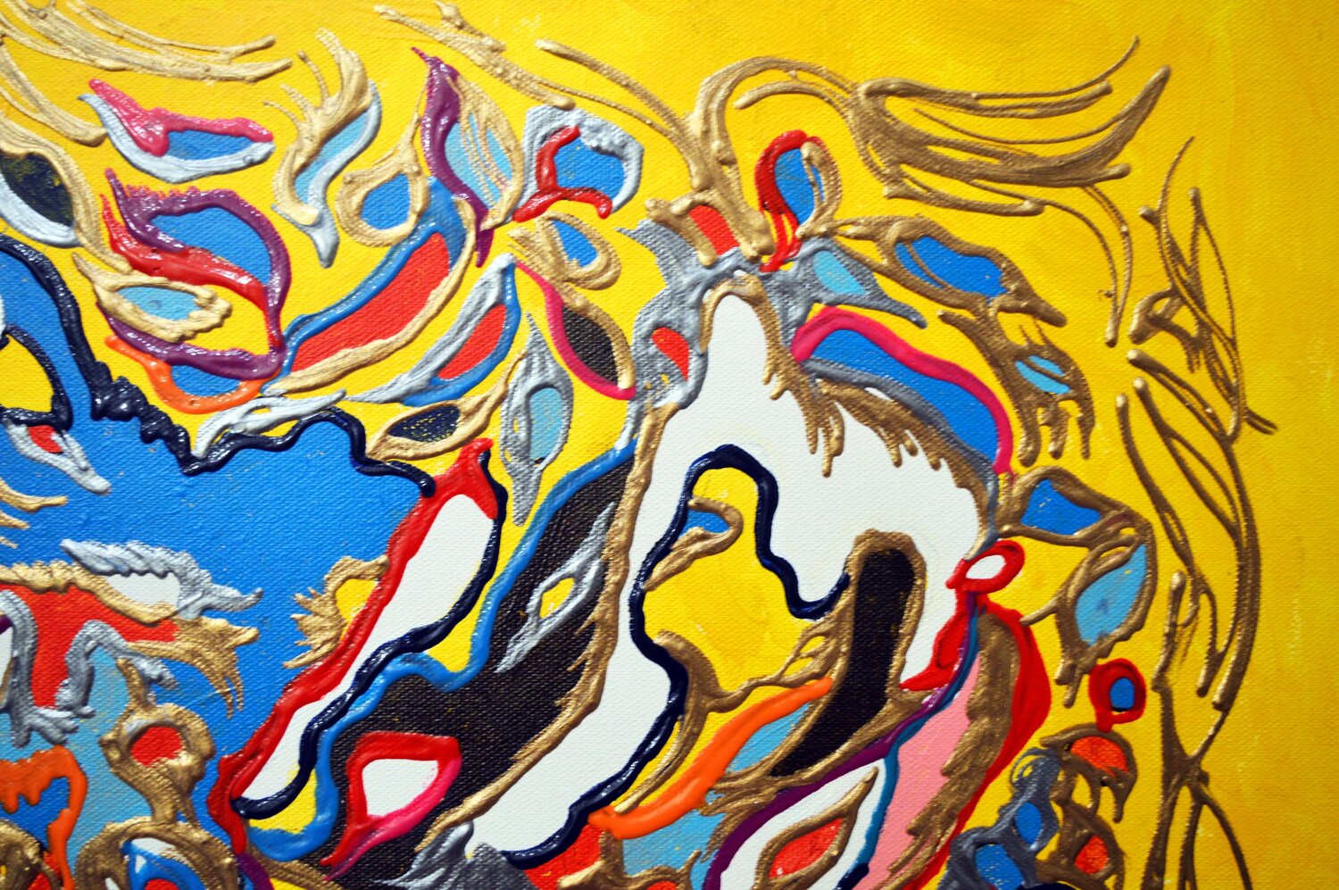 REEF RHYTHM 1 by Lisa Mee (2022) : Painting Acrylic, Gilding on Canvas ...