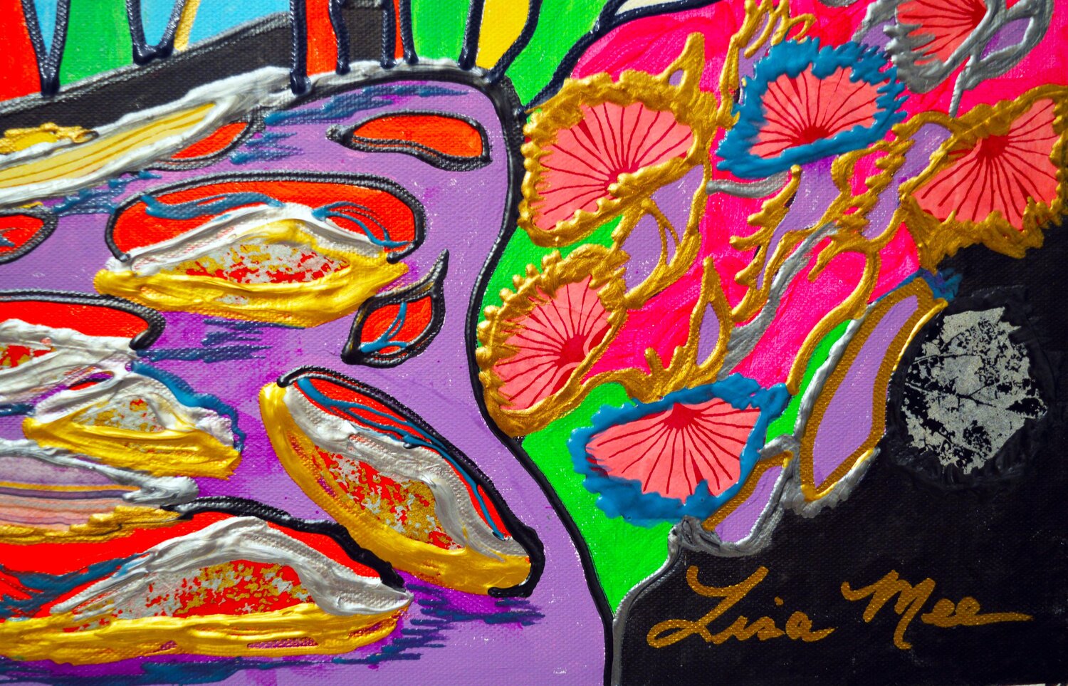 ORNATE FOREST by Lisa Mee (2022) : Painting Acrylic, Collage on Canvas ...