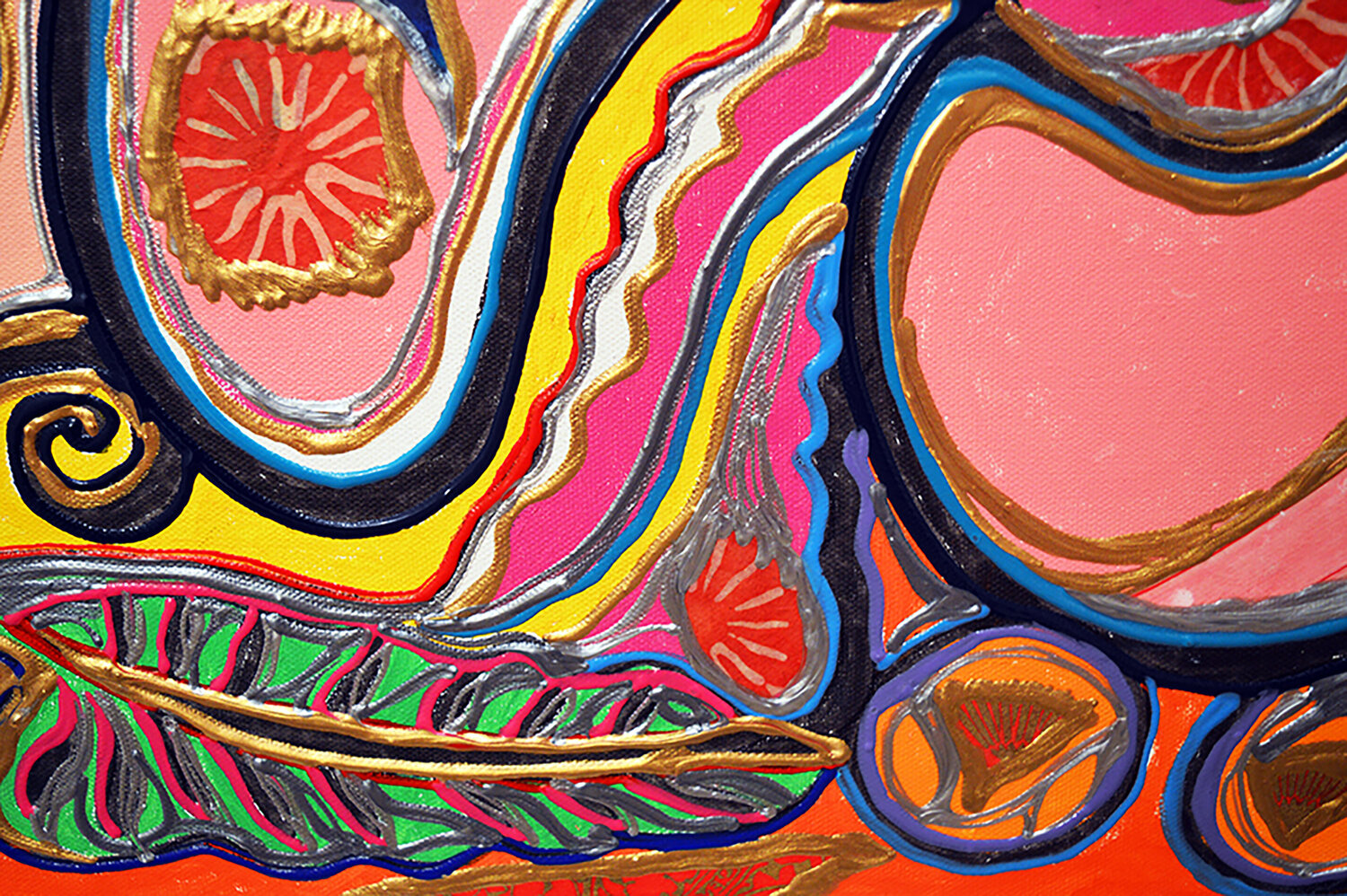 Allure by Lisa Mee (2023) : Painting Acrylic, Gilding on Canvas - SINGULART