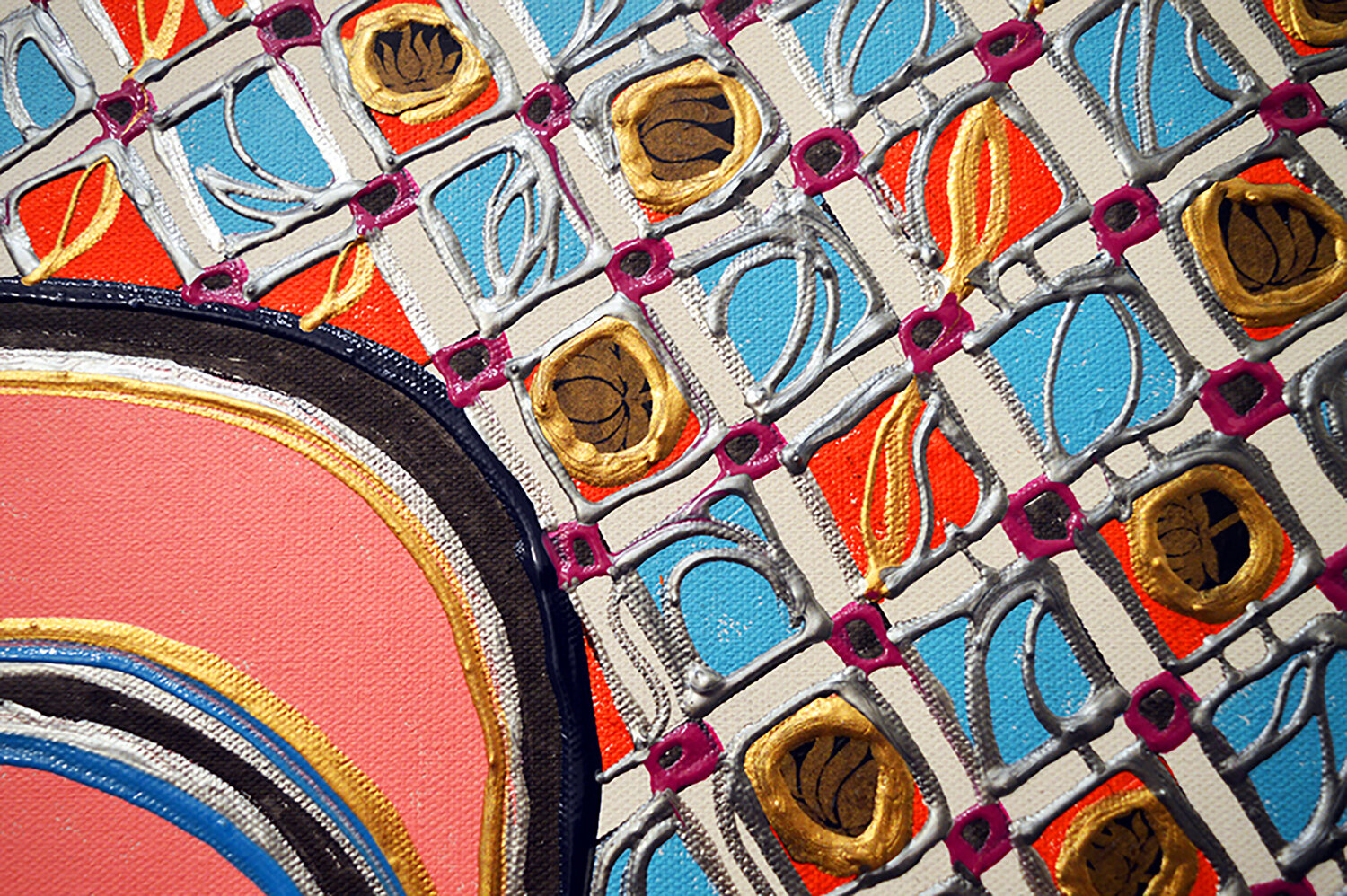 Allure by Lisa Mee (2023) : Painting Acrylic, Gilding on Canvas - SINGULART