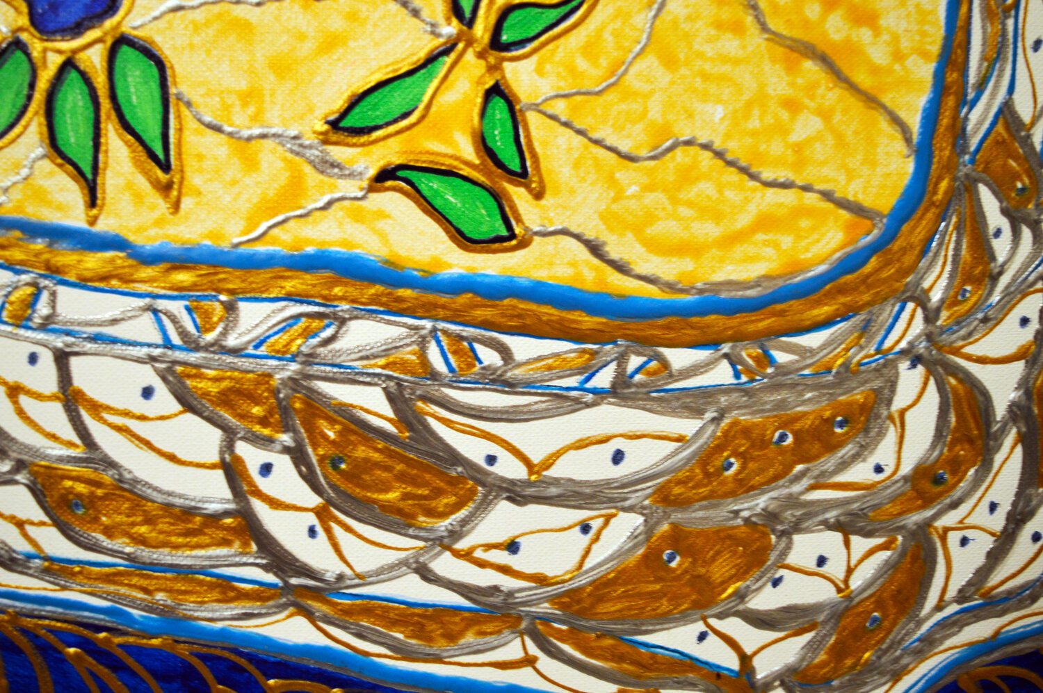 Serenity 2 by Lisa Mee (2020) : Painting Acrylic, Gilding on Canvas ...