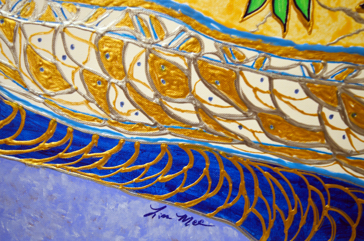 Serenity 2 by Lisa Mee (2020) : Painting Acrylic, Gilding on Canvas ...