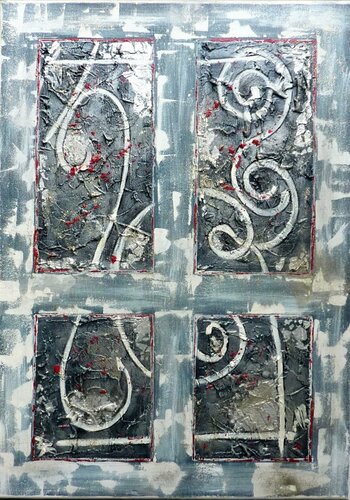 Brumes et neige by Anne Robin (2022) : Painting Acrylic on Canvas ...