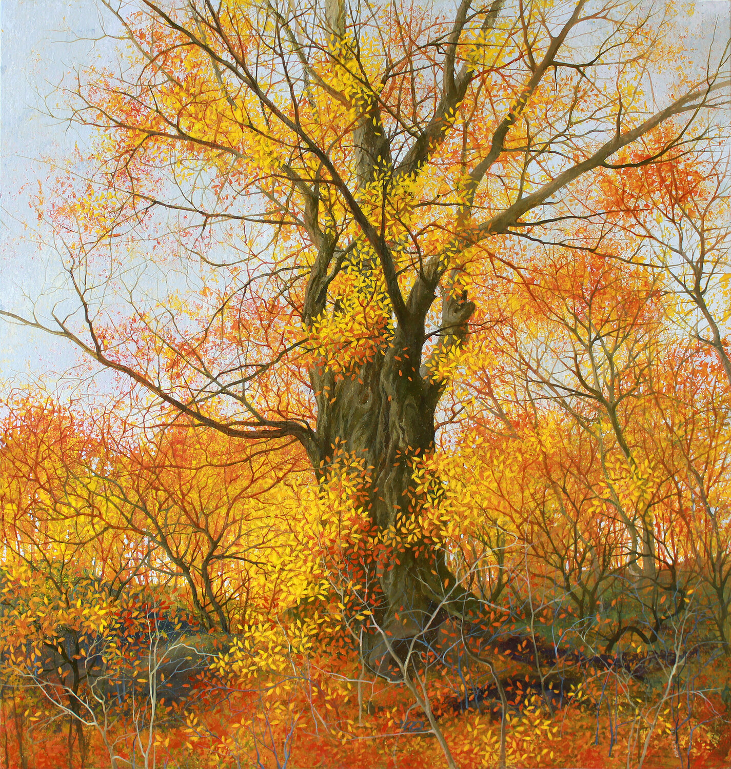 The one that dances with leaves de Olga Kvasha (2018): Pintura Óleo en ...